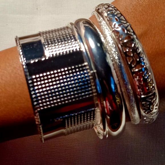 Jewelry | Chunky Boho Bangles New Set Of 5 | Poshmark